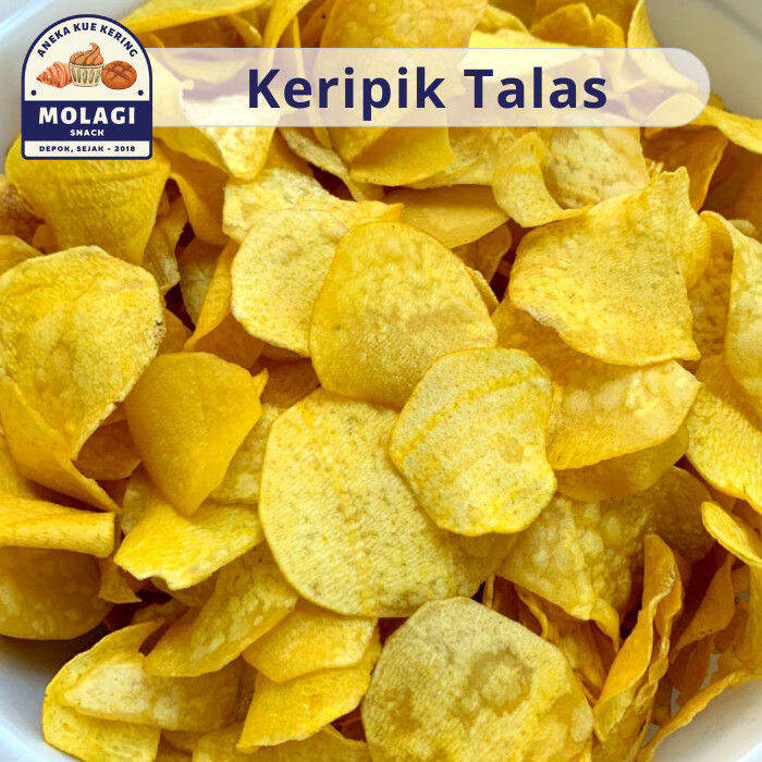 Keripik Talas / Kripik Tales Bogor Gurih Renyah 250 Gram - Molagi Snack | Lazada Indonesia