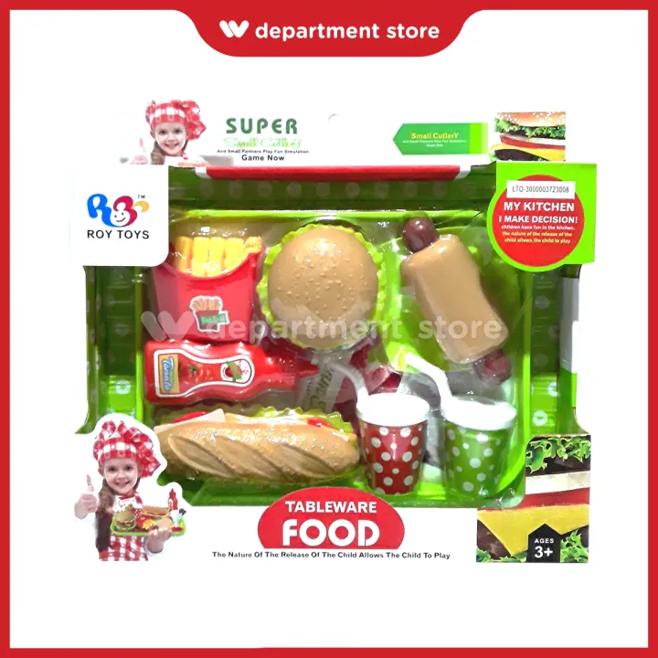 WALTERMART Tableware Fast Food Playset | Lazada PH