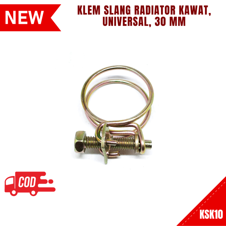 Klem Selang Radiator Kawat 25/26mm Penjepit klam Selang Pengunci selang ...
