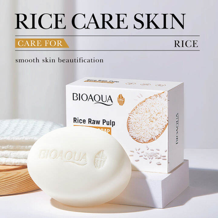 BIOAQUA Rice Raw Pulp Essence Soap Moisturizing Hydrating Skin ...