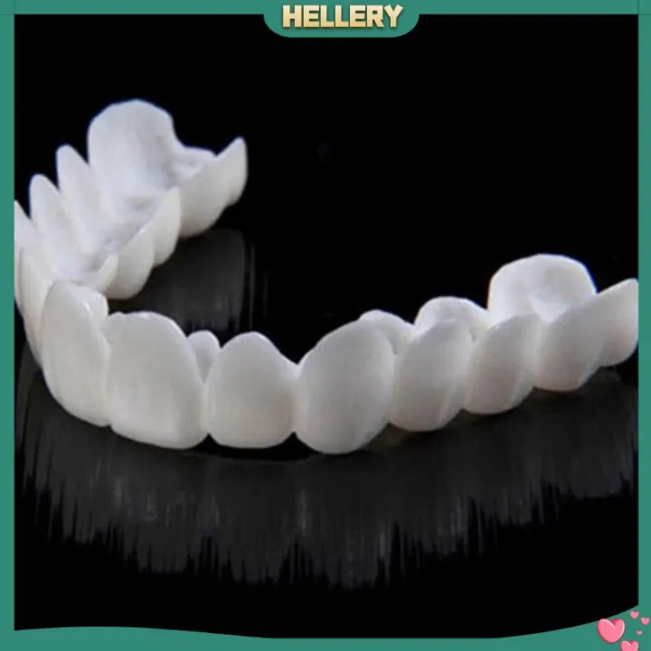 HBESTY [HELLERY] False Teeth Veneers Snap Lower Dental Dentures ...
