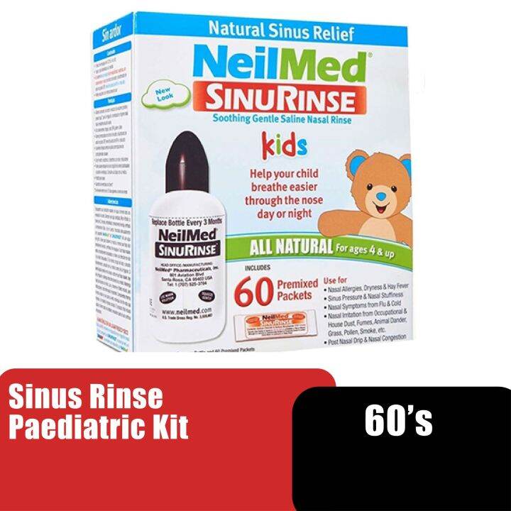 NEILMED SINUS RINSE PAEDIATRIC KIT 60S (KIDS) | Lazada