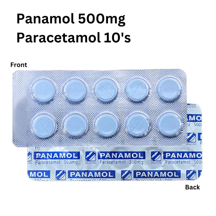 Panamol Paracetamol 500mg Tablets 10's for Fast Headache & Fever Relief ...