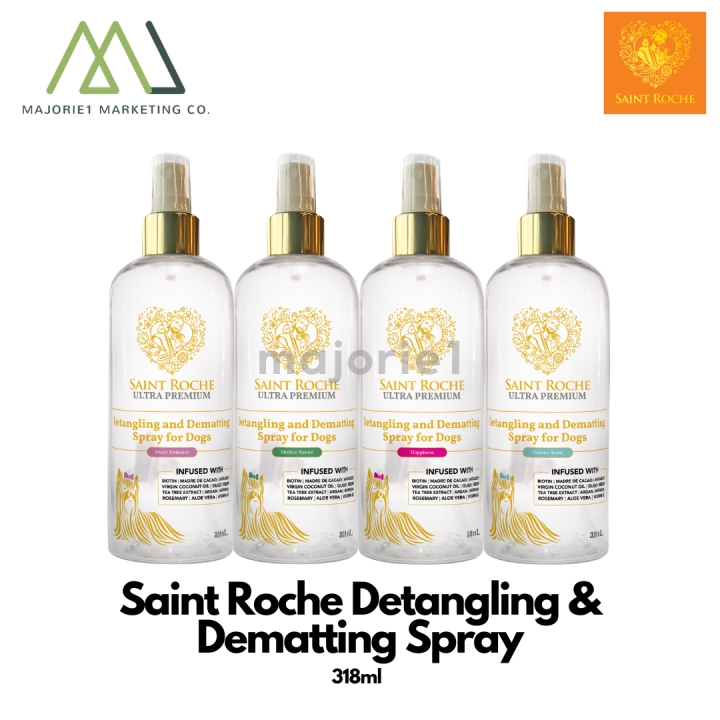 Saint Roche Ultra Premium Detangling and Dematting Spray for Dogs 318ml ...