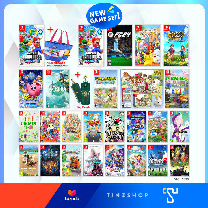New Game Set : Nintendo Switch Game : Mario Wonder / FC24 / Kirby ...