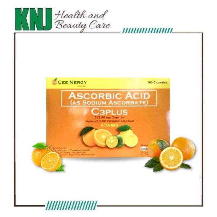 Hot C3 Plus Sodium Ascorbate Vitamin C (100 Capsules) | Lazada PH