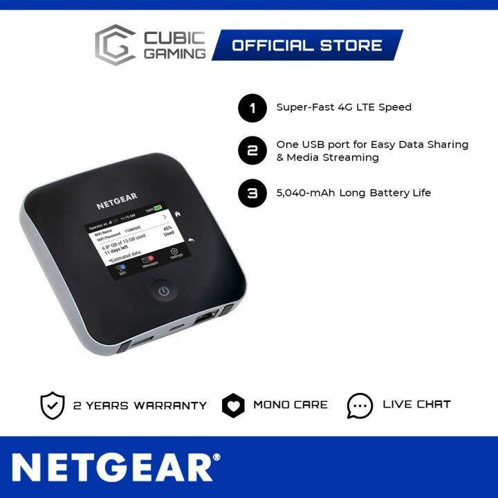 NETGEAR Nighthawk M2 Mobile Hotspot 4G LTE Router MR2100 - Download ... NETGEAR Nighthawk M2 Mobile Hotspot 4G LTE Router MR2100 - Download ...
