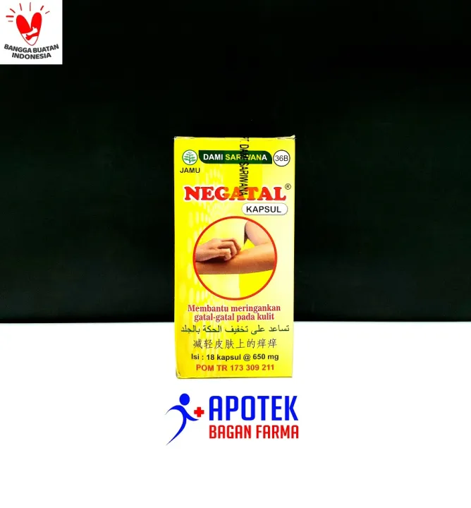 NEGATAL KAPSUL ISI 18 KAPSUL ( MEMBANTU MERINGANKAN GATAL GATAL PADA ...
