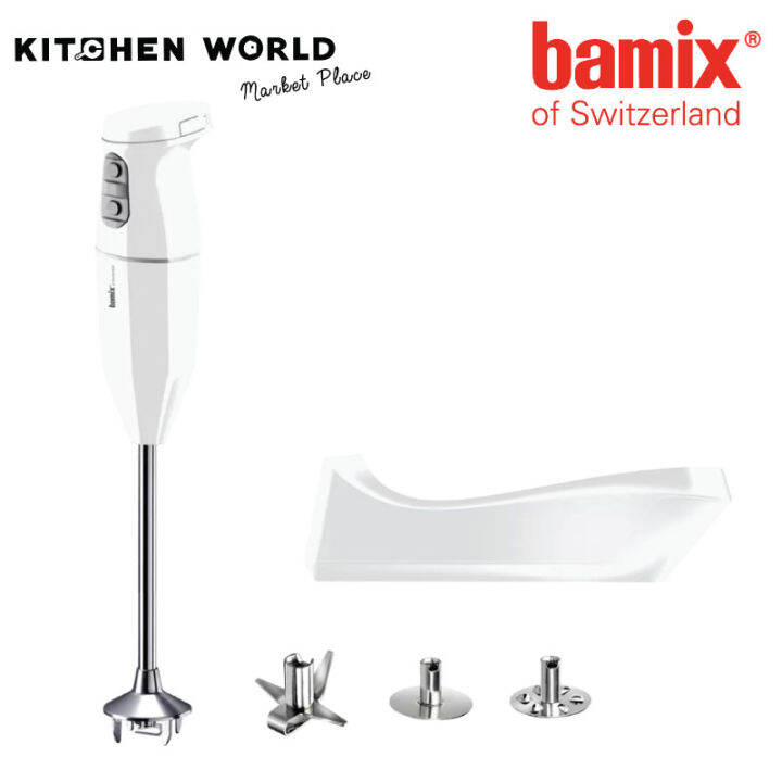 Bamix 1132.002 Cordless PRO, White Red / เครื่องปั่นอาหารแบบมือถือไร้สาย | Lazada.co.th