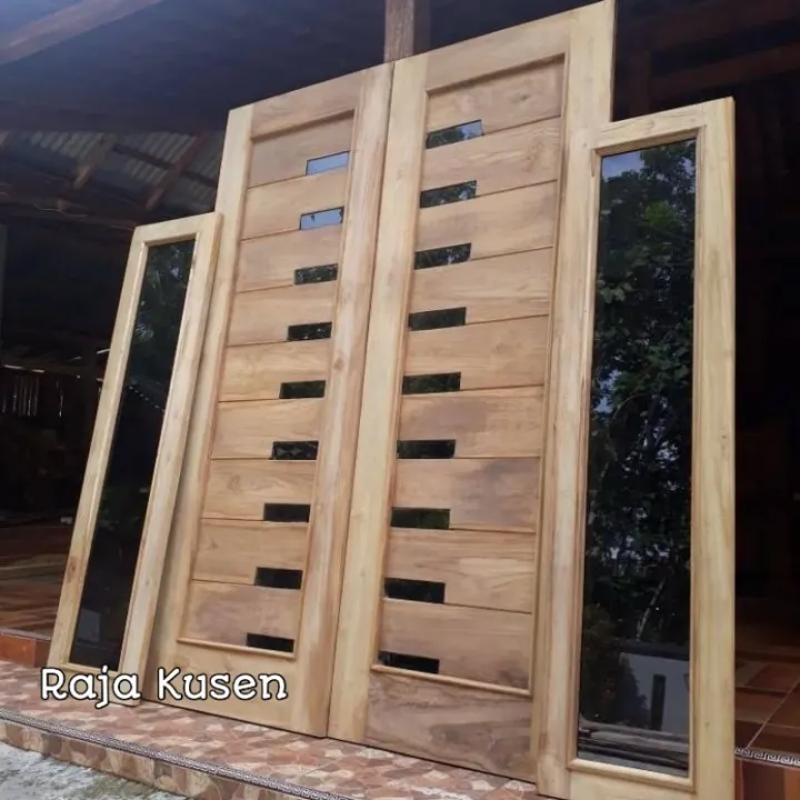 Pintu Set Depan Lengkap Pintu + Jendela + Kusen + Loster | Lazada Indonesia