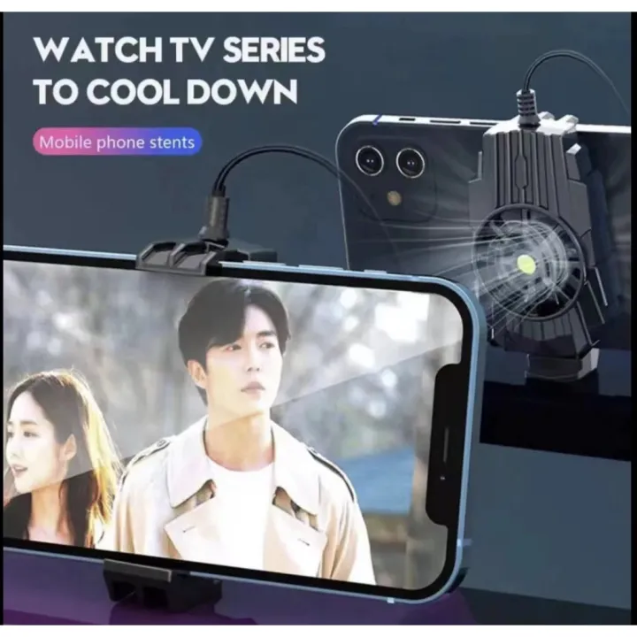 Universal Mobile Phone Cooler Game Cooling Fan Gamepad Holder Stand ...