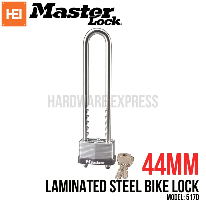 Master Lock No. 517D 44mm Steel Laminated Bicycle Bike Lock with ...