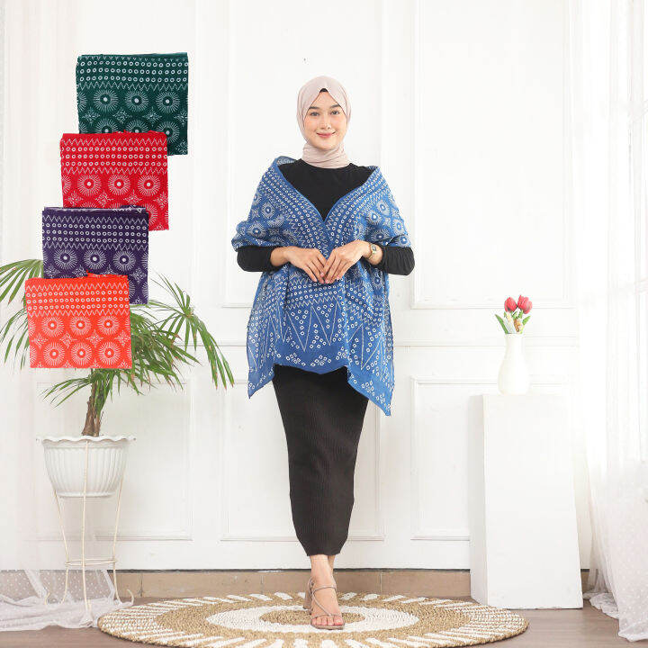 termurah langsung produsen kain scarf motif batik selendang fashion ...
