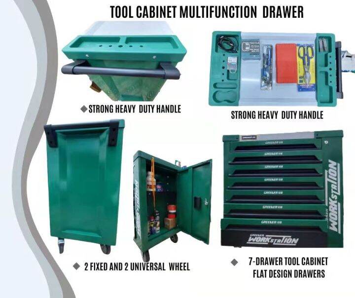 7Drawer Tool Cabinet Multi-functional Trolley | Lazada PH