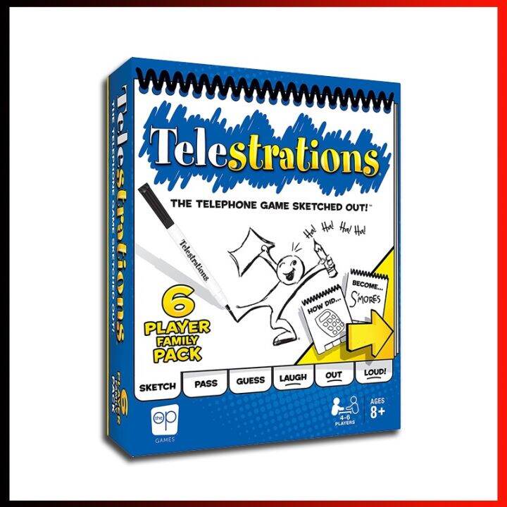Fun Family Board Game Telestrations The Telephone Game Sketched Out ...