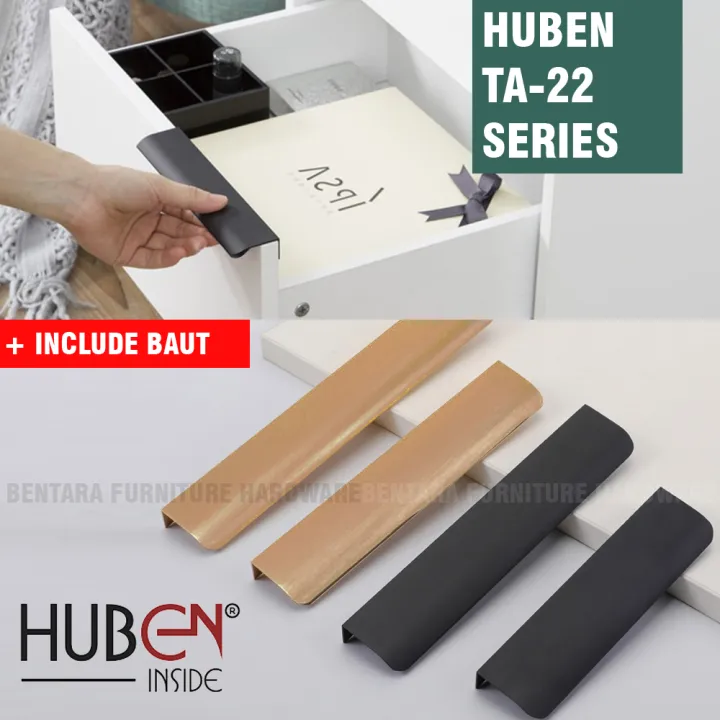 HUBEN TA-22 128 MM - TARIKAN LACI INVISIBLE PINTU KABINET LEMARI MEJA ...