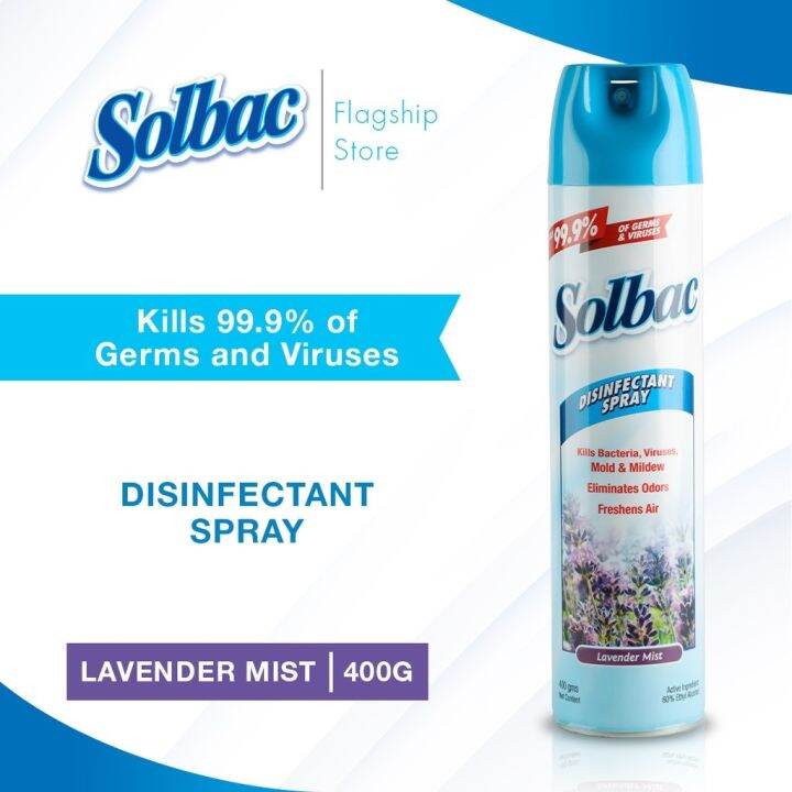 HOT SALE Solbac Lavender Mist Disinfectant Spray 400g | Lazada PH
