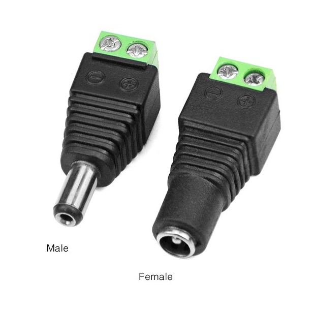 DC CONNECTOR MALE/FEMALE CCTV CONNECTORS | Lazada PH