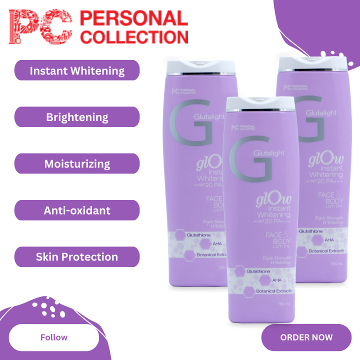 Personal Collection Glutalight Glow Instant Whitening Face & Body ...