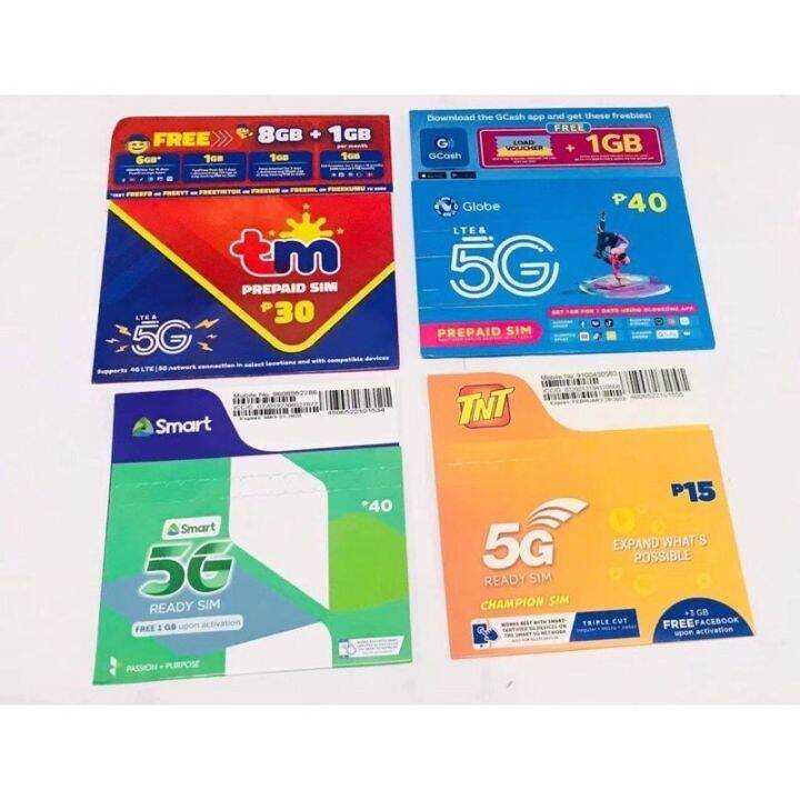 Smart Tm Tnt Globe 5G Sim Card Tricut Brand New | Lazada PH