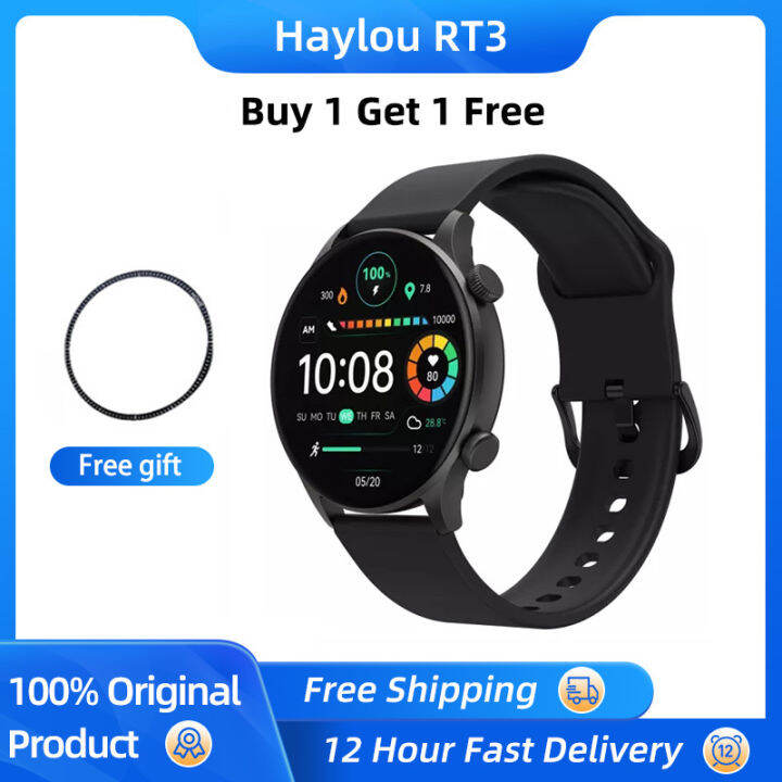 HAYLOU Solar Plus RT3 Smart Watch 1.43" AMOLED Heart Rate SpO2 Monitor ...