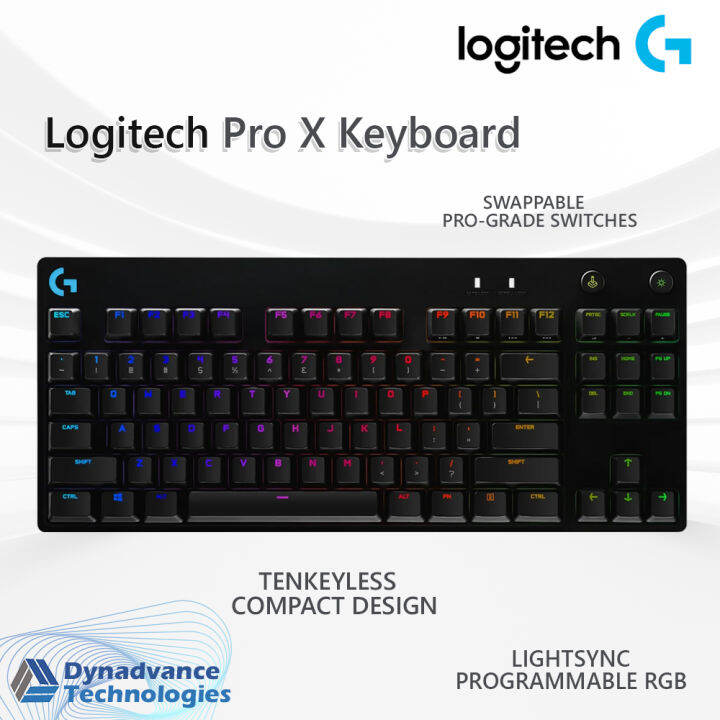 Logitech Pro X Keyboard COMPACT + ULTRA-PORTABLE | Lazada PH