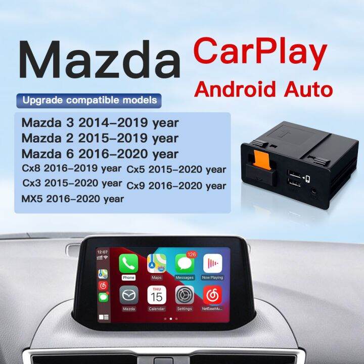 New Upgrade Apple CarPlay Android Auto USB adapter hub OEM for Mazda 3 ...