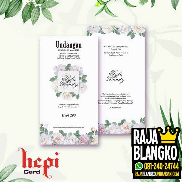 BLANGKO UNDANGAN HEPI 290 | RAJA UNDANGAN | Lazada Indonesia