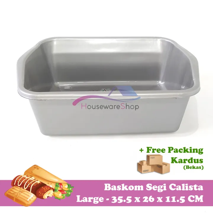 Bak Kotak Pasir Hidroponik / Baskom Plastik Segi Small - Food Grade ...