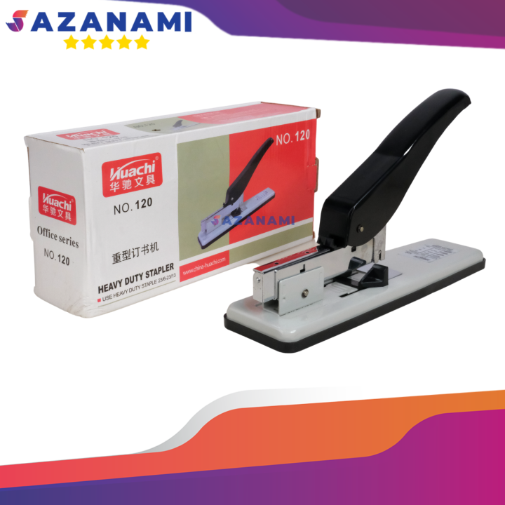 HUACHI NO 120 STAPLER HEAVY DUTY STAPLER STAPLES BESAR 120 | Lazada ...