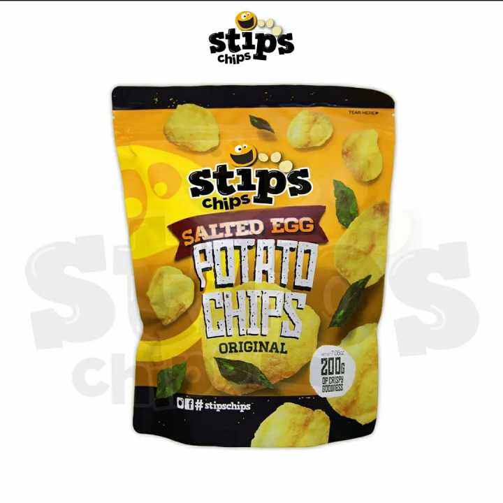 Stip's Chips Salted Egg Potato Chips Original 200g | Lazada PH