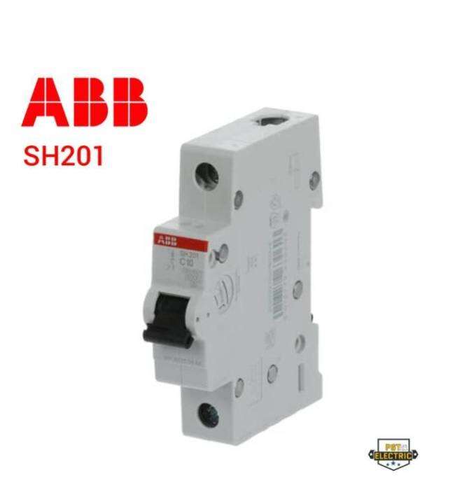 เซอร์กิตเบรกเกอร์ ABB Miniature Circuit Breaker ABB SH201 C10 1Pole 6KA | Lazada.co.th