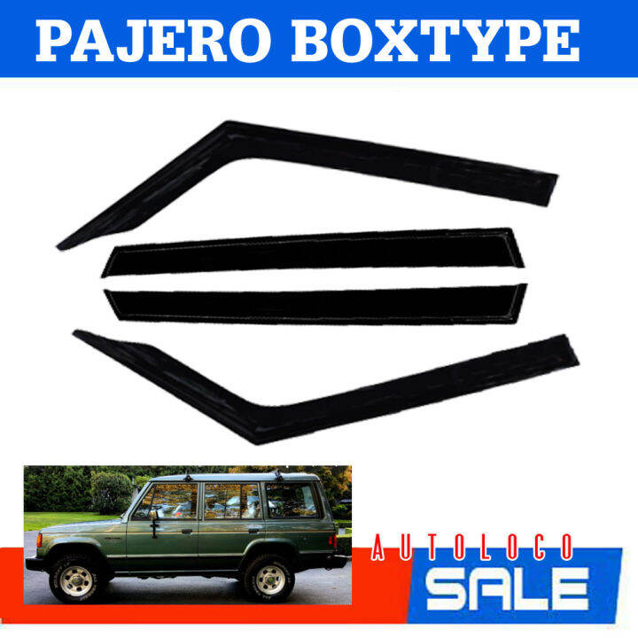 Rain Guard for Mitsubishi Pajero Box Type ( Window Visor Boxtype ...