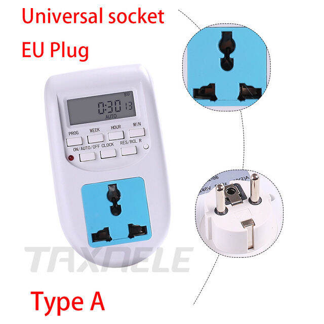 Digital Programmable Timer Switch 220v 230v 50hz 60hz 7 Days Weekly Programmable Lcd Display