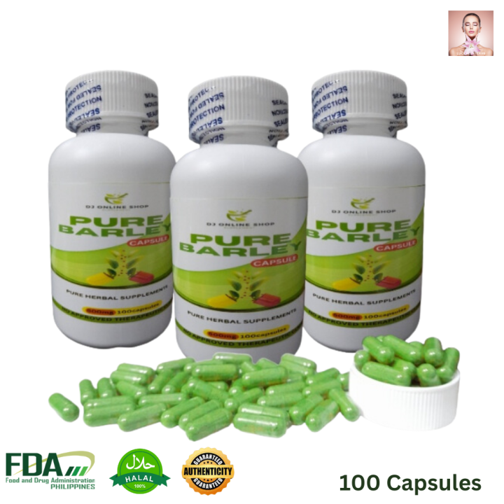 ORGANIC BARLEY CAPSULE 100 % PURE BARLEY (500mg 100 Capsule) | Lazada PH