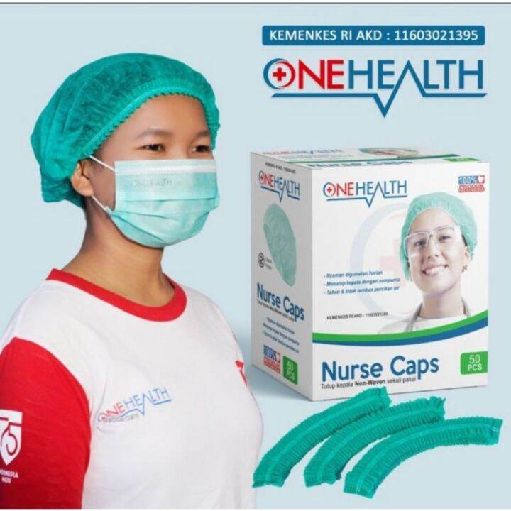 NURSE CAP HAIR CAPS ONE HEALTH PENUTUP KEPALA MEDIS | Lazada Indonesia