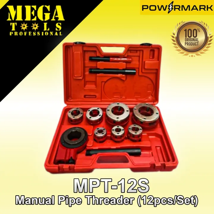 MEGATOOLS MPT-12S Manual Pipe Threader (12pcs/Set) [POWERMARK | MTHT] | Lazada PH