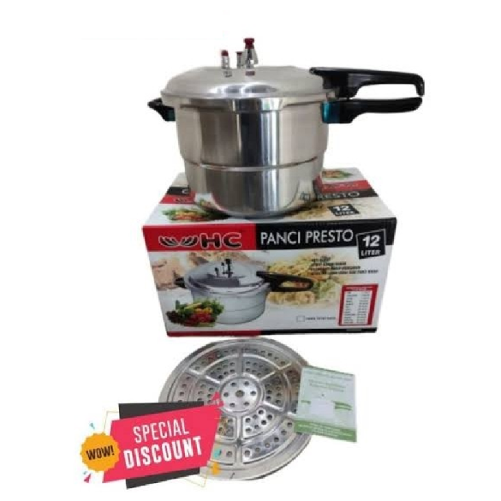 HC Panci Presto Stainless Steel 12 Liter | Pressure Cooker 12L | Lazada Indonesia