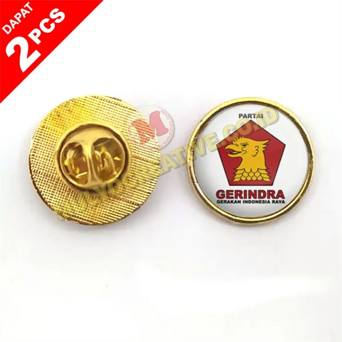 Pin Partai Gerindra Pin Bros Logo Partai Gerindra Pin Partai Gerakan ...