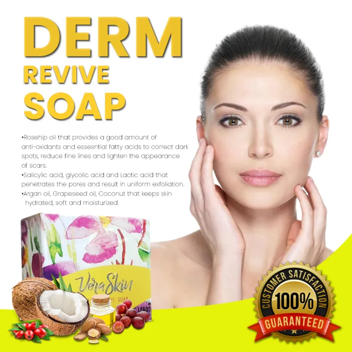 Veraskin Derm Revive Soap Rejuvenates and Moisturized the Skin Reduced ...