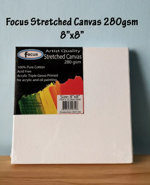 [8x8 inches] Focus Stretched Canvas [280gsm] | Lazada PH