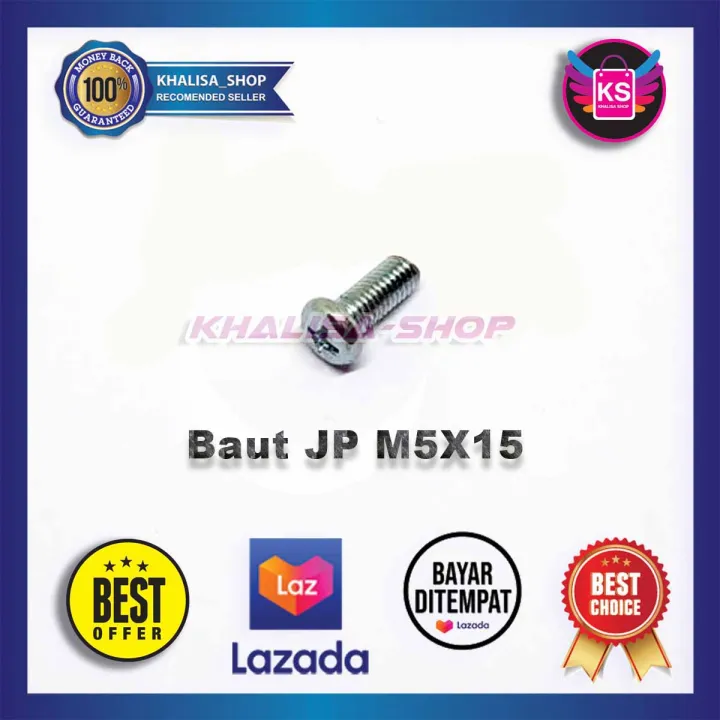1 pak 100 Baut JP M5x15 PUTIH pilih varian produk | Lazada Indonesia