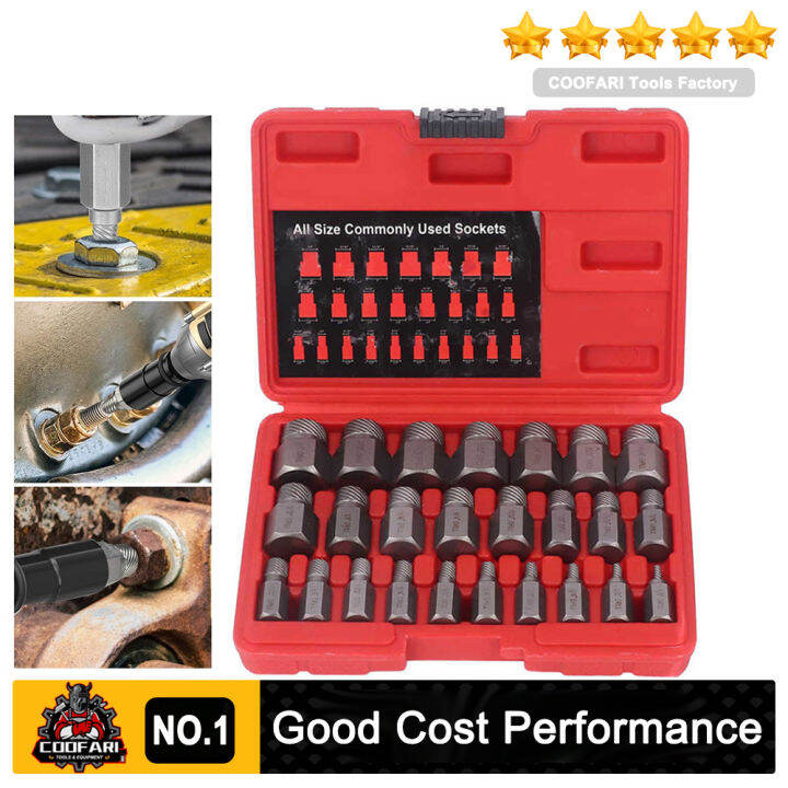 25pcs Damaged Screw Extractor Remover Hex Shank Broken Bolt Extractor ...