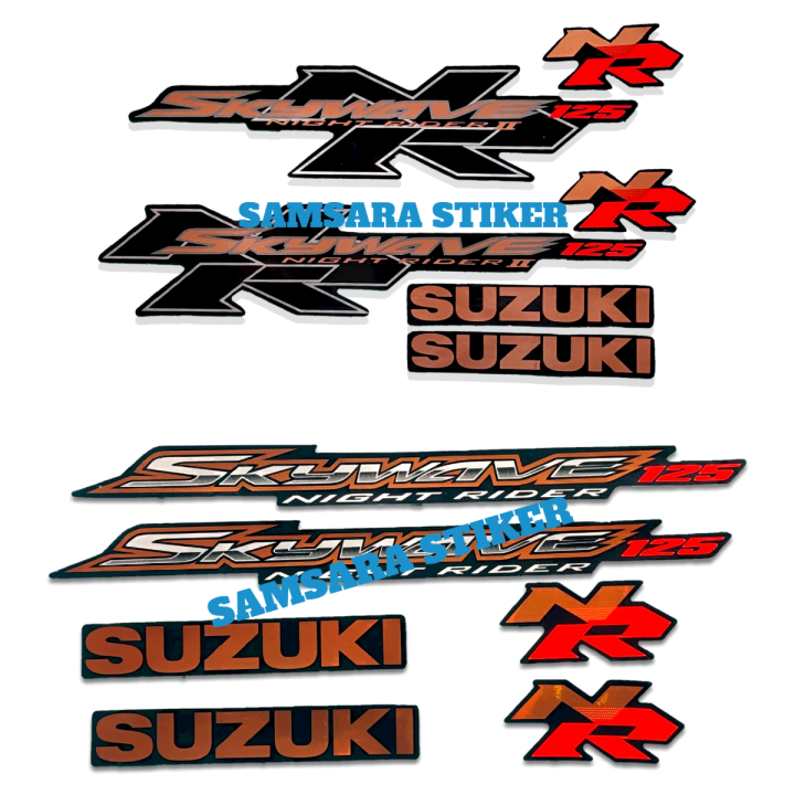 Stiker Body Motor Suzuki Skywave 125 NR 2008 Full Set | Lazada Indonesia