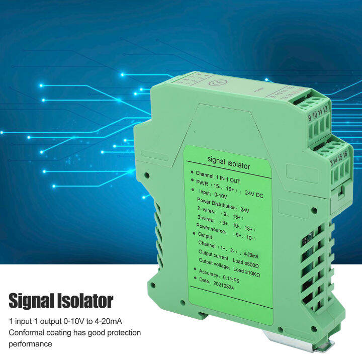 Signal Isolation Transmitter Signal Isolator Rail Mount Signal Distributor for : Signal Isolator ...