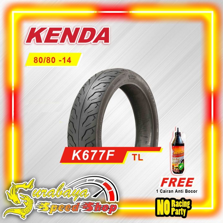 Ban Motor Kenda K677 K677F Tubeless Ring 14 Original Kenda | Lazada ...