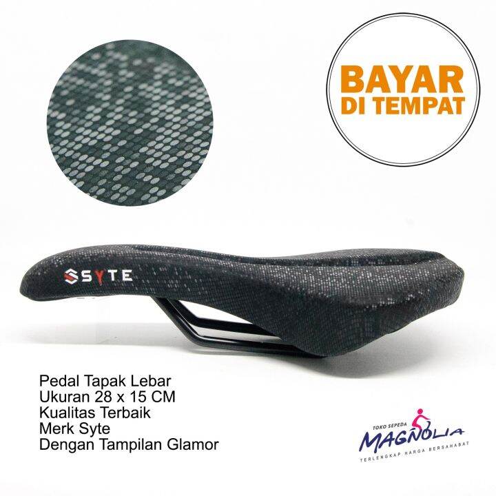 Sadel Jok Sepeda Empuk Ukuran Dewasa Gunung MTB Balap Roadbike Ergonomic Merk Syte Komponen ...