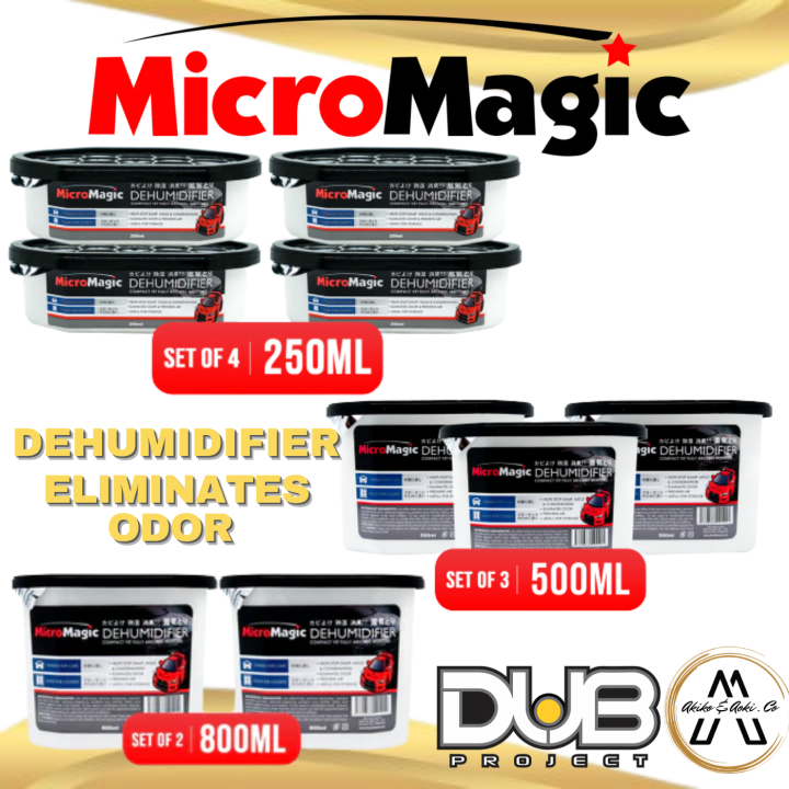 MICROMAGIC DEHUMIDIFIER SET OF 2 800ML | SET OF 3 500ML | SET OF 4 ...