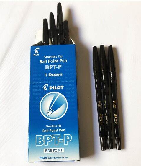 bolpoint pilot bptp hitam 1pack isi 12pcs | Lazada Indonesia