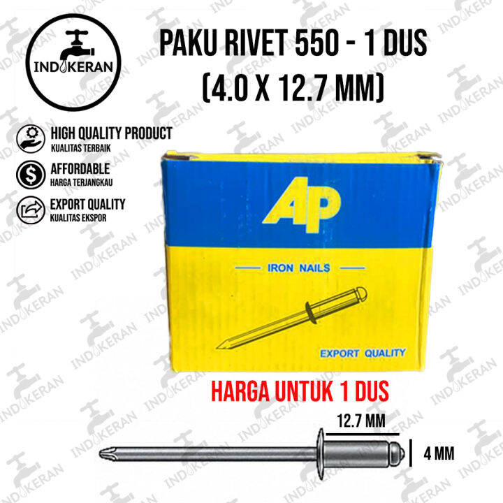 INDOKERAN - Paku Rivet 550 - 1 Dus - High Quality | Lazada Indonesia